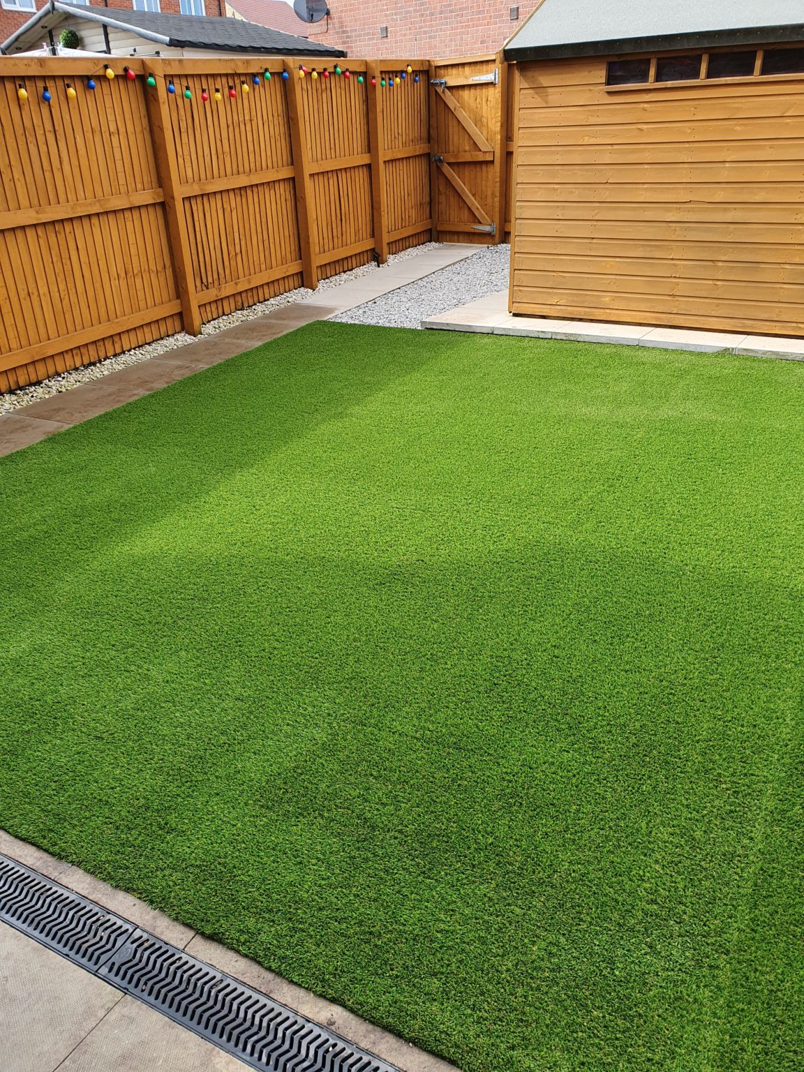Back Garden Artificial Grass Installation -Doncaster - Greenfield Leisure